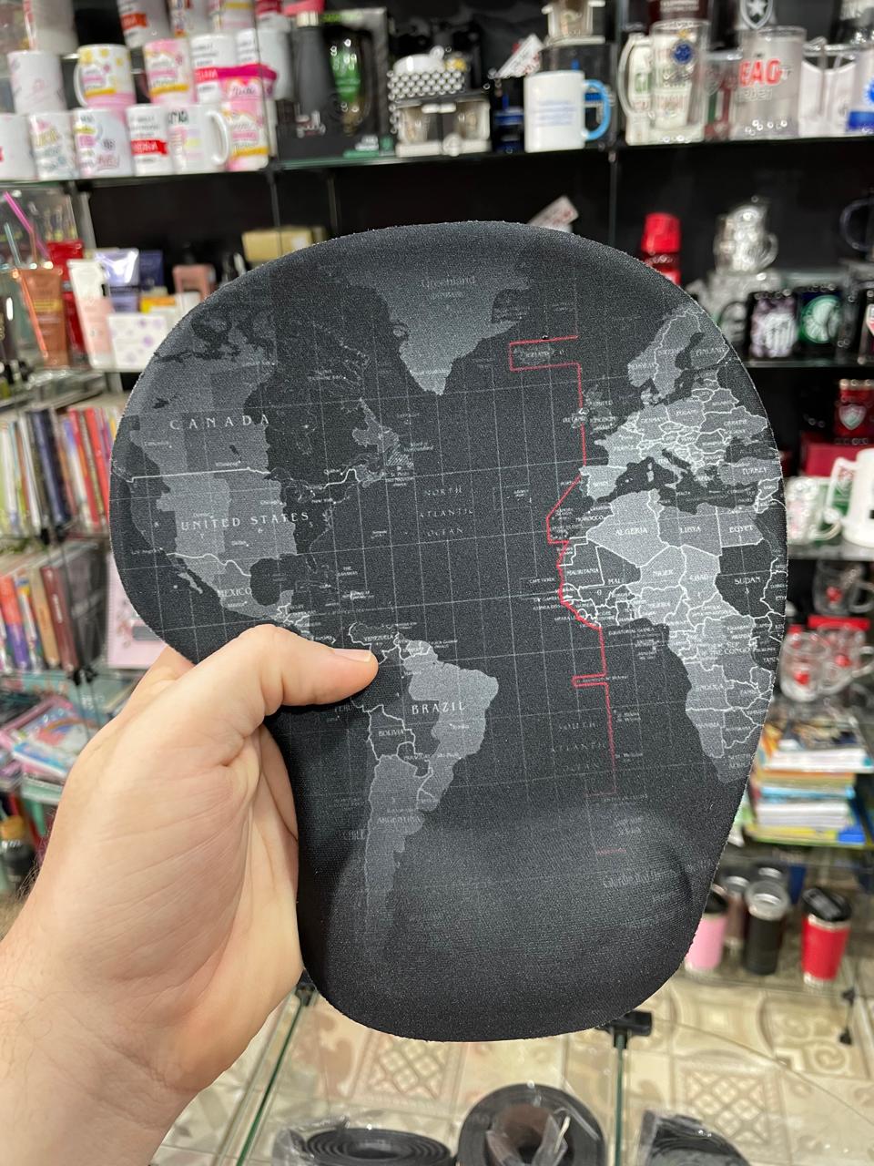 MOUSEPAD COM APOIO 25X20M MBTECH MAPA MUNDI – Authentic