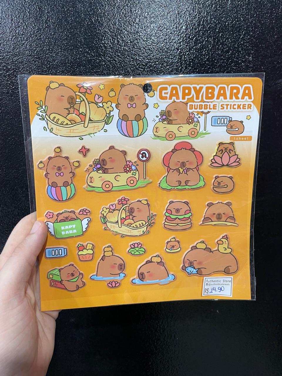CARTELA DE ADESIVOS CAPIVARA – Authentic